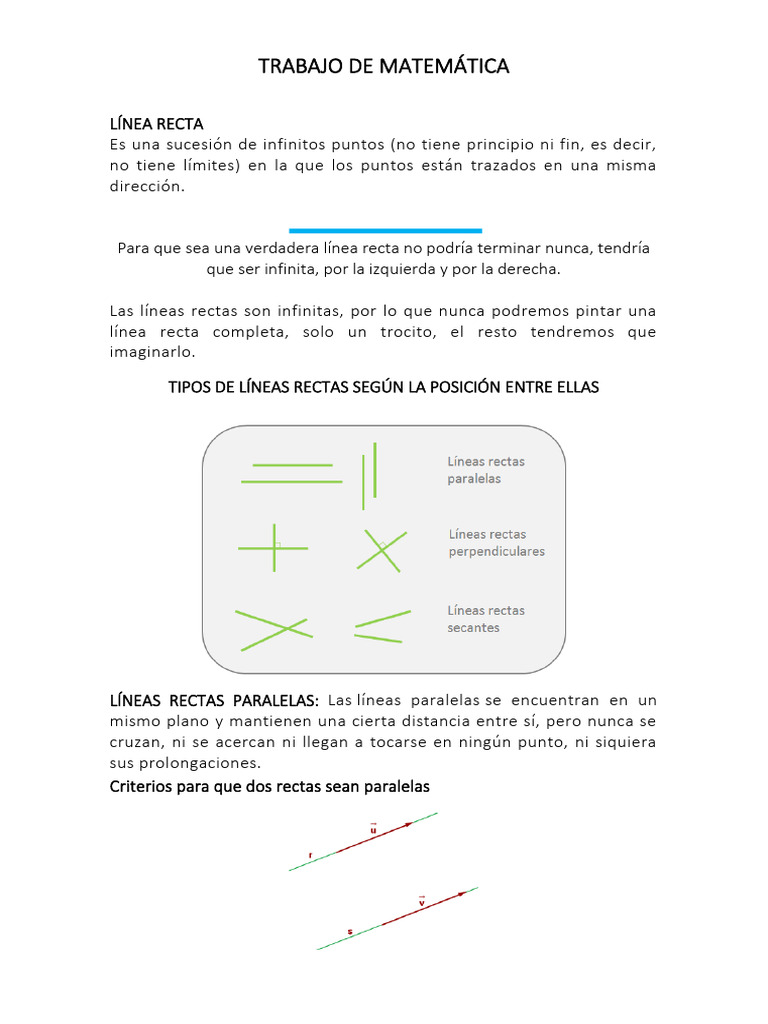 lineas rectas | Descargar gratis PDF | Ángulo | Pendiente