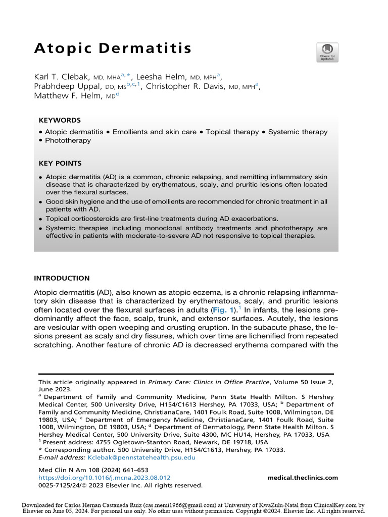 641-653 | PDF | Topical Medication | Dermatitis