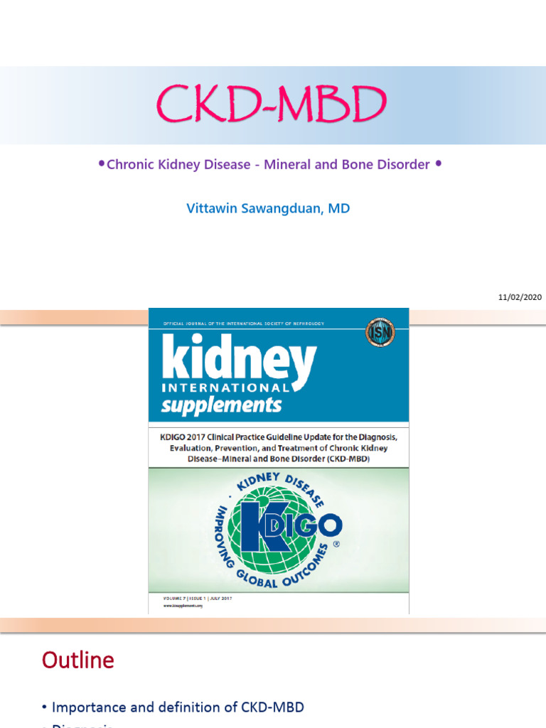 Understanding CKD-MBD: Diagnosis & Treatment | PDF | Medical ...