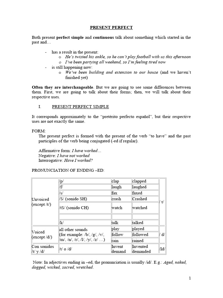 2023 PRESENT PERFECT Word 2022-23 | PDF | Semantic Units | Linguistic ...