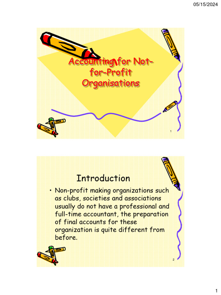 Accounting For NPO 2023-2024 | Download Free PDF | Expense | Revenue