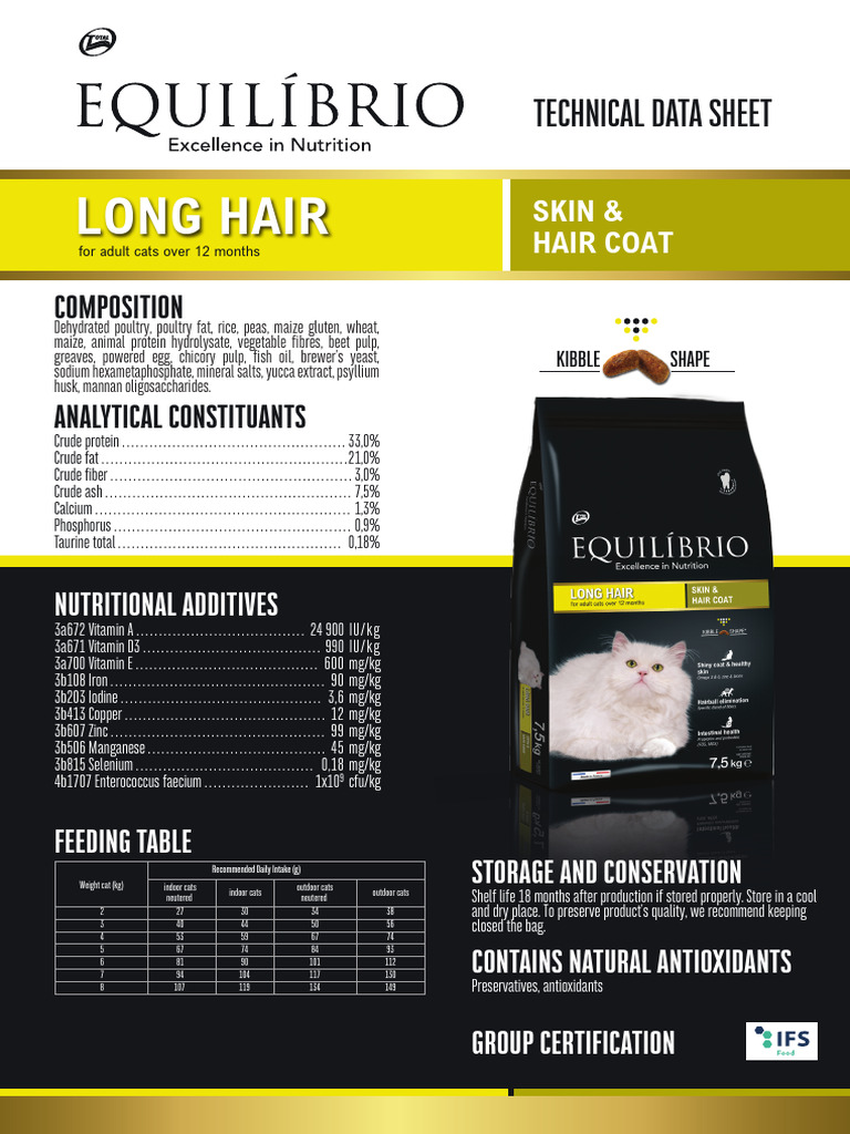 Cat Long Hair | PDF | Nutrition | Diet & Nutrition