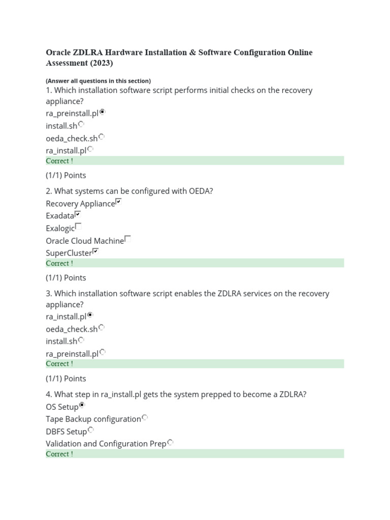 Oracle ZDLRA Hardware Installation & Software Configuration Online ...