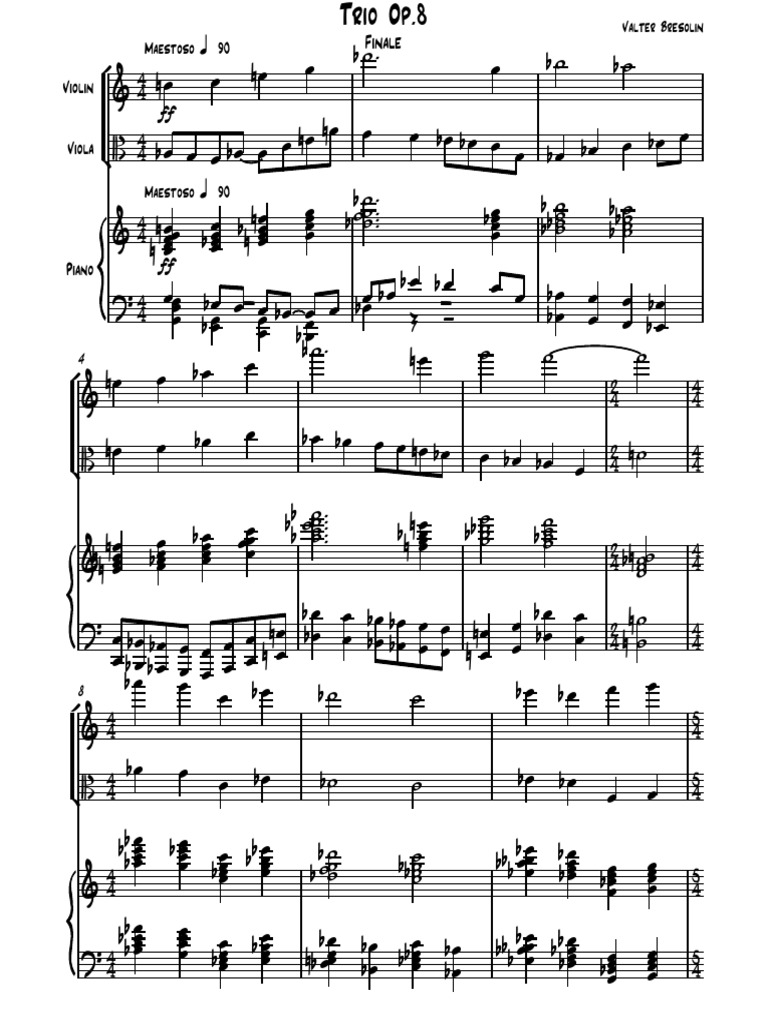(Free Scores - Com) - Bresolin Valter Finale Trio For Violin Viola and ...