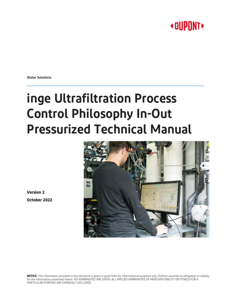 UF Control Philosophy Manual | PDF | Membrane | Pump