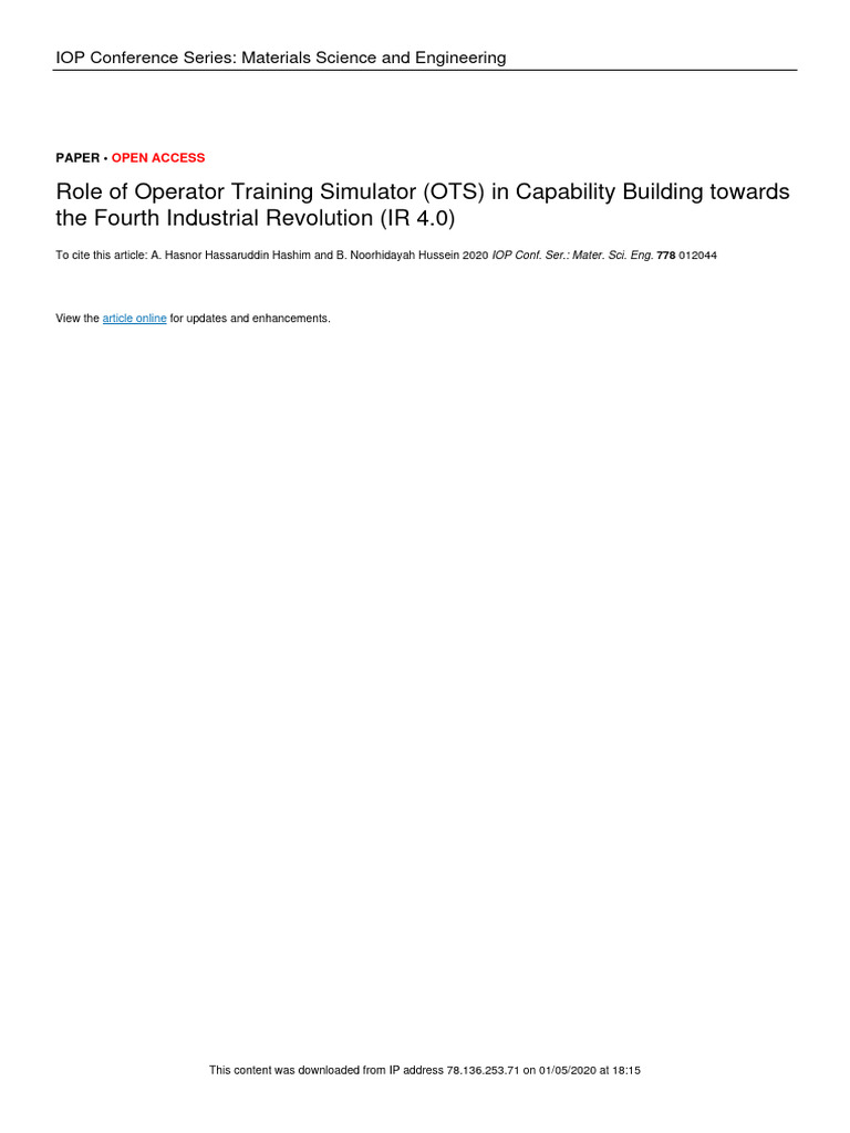 Role_of_Operator_Training_Simulator_OTS_in_Capabil | PDF | Simulation ...