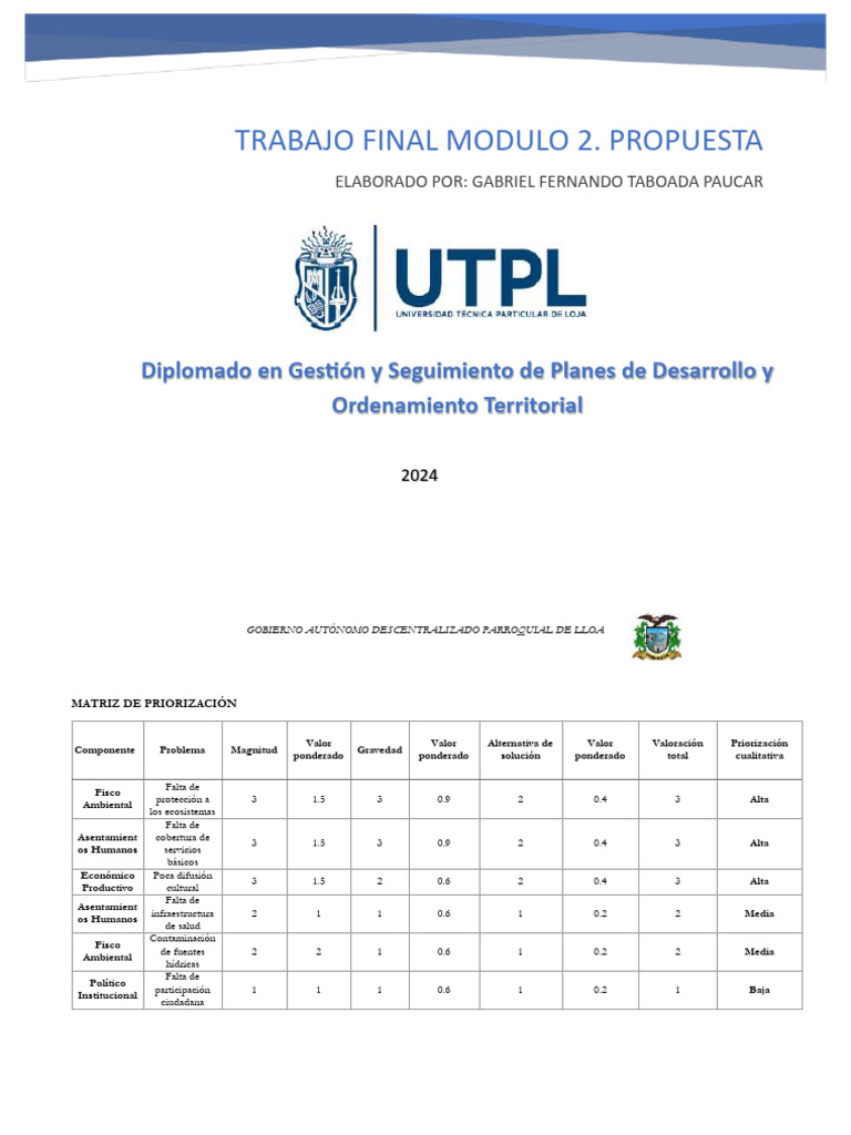 Gabriel Taboada - Trabajo Final Modulo 2 - Propuesta1 | PDF ...