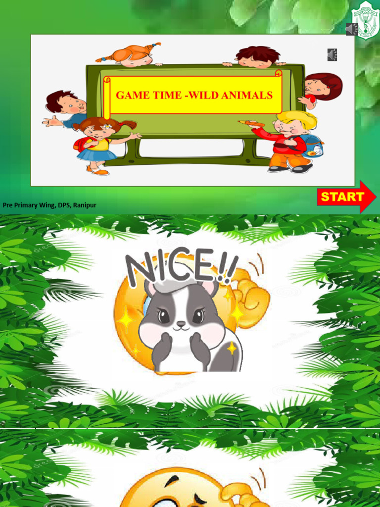 Revision Game Wild Animals | PDF