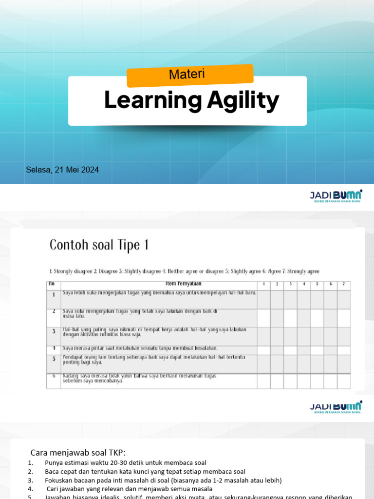 Panduan Learning Agility untuk Rekrutmen | PDF