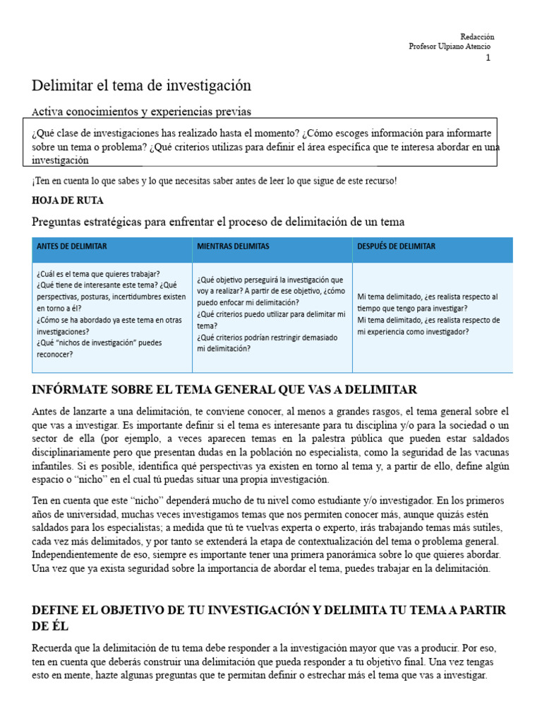 Delimitar El Tema de Investigación | PDF | Pequeñas y medianas empresas