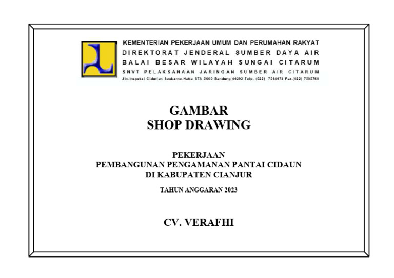 Cover Shop Drawing | PDF