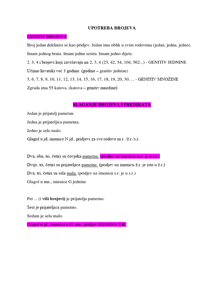 Brojevi, Zamj-1 | PDF