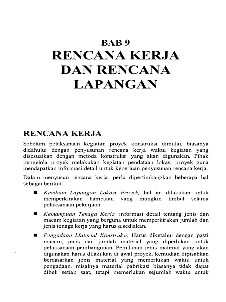 Rencana Kerja Proyek Konstruksi | PDF | Seni | Komputer