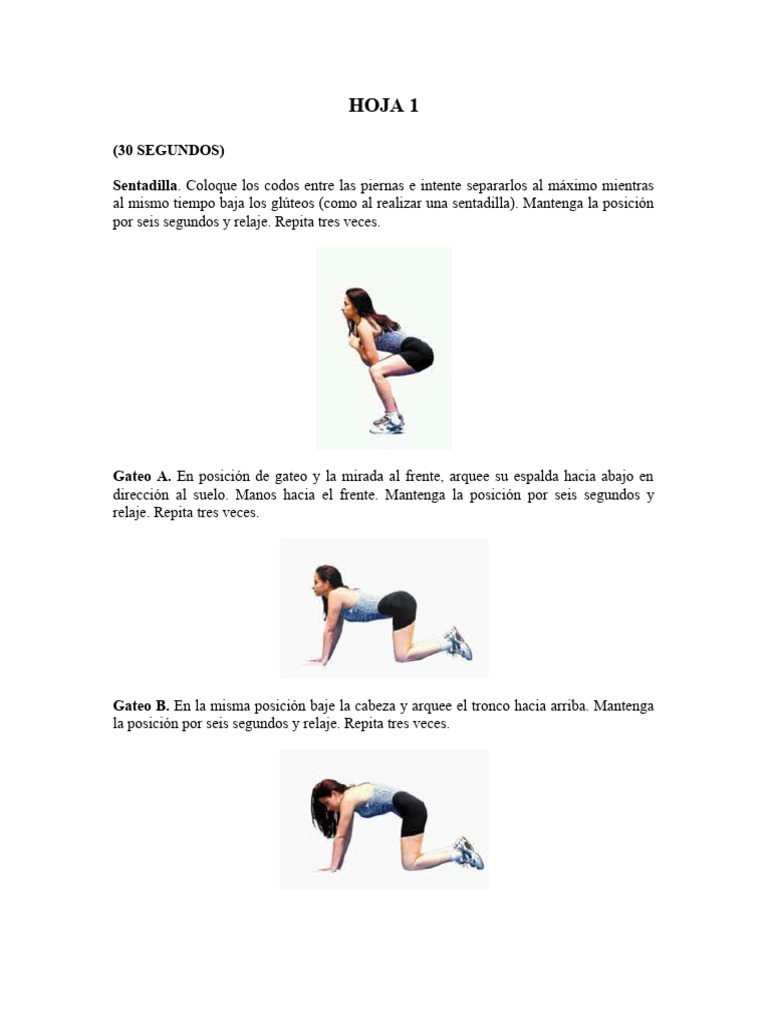 Rutina de Ejercicio 2 | PDF