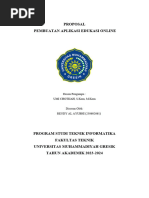 Proposal Pengembangan Aplikasi Berbasis Web | PDF