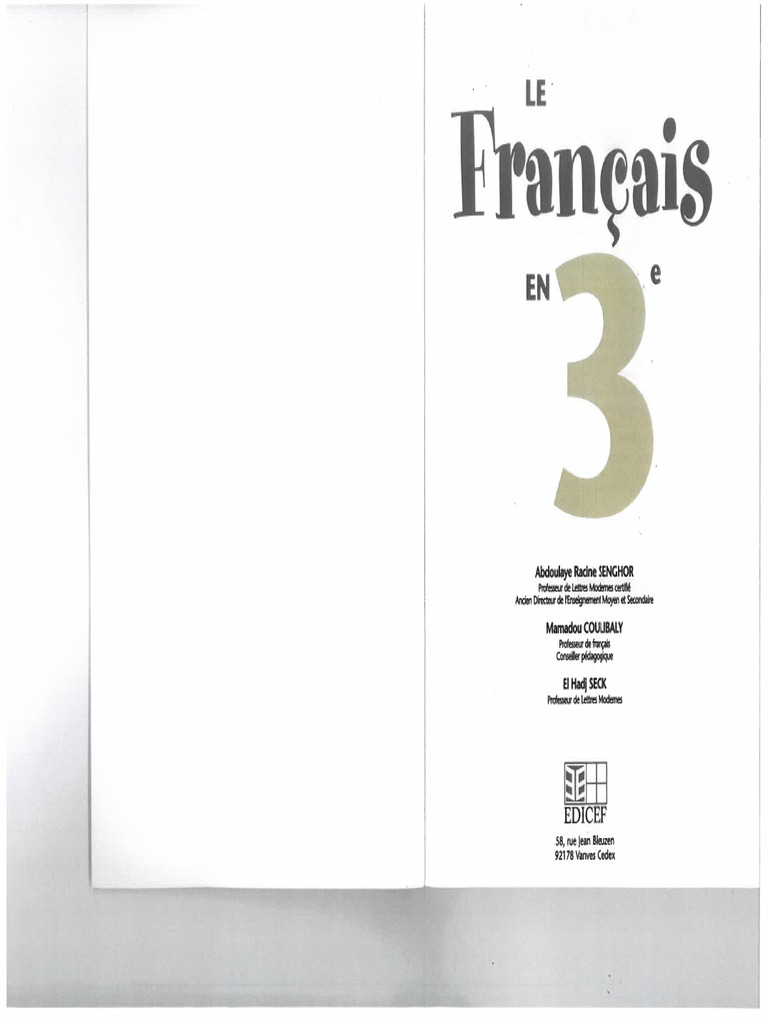 Le Français en 3e | PDF