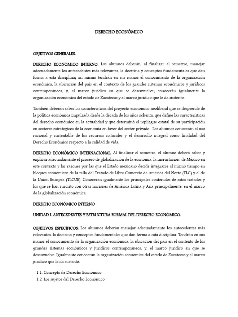 DERECHO ECONOMICO Descargar Gratis PDF M xico Tratado De Libre