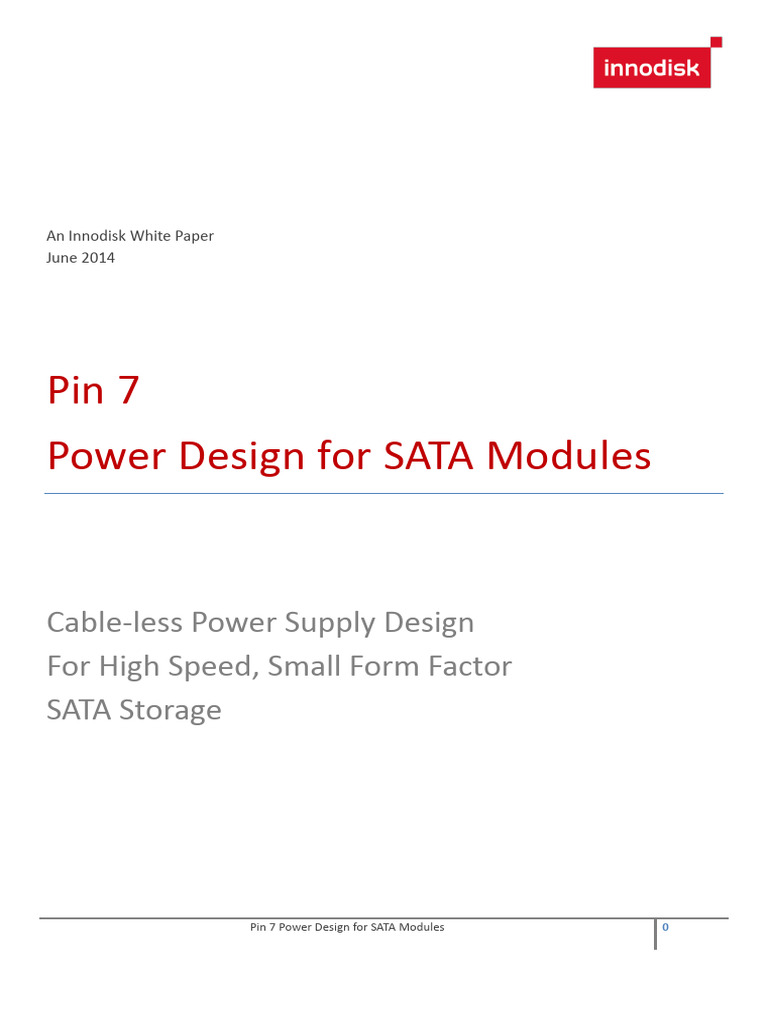 Innodisk Pin 7 White Paper 2014 | PDF | Solid State Drive | Computer ...