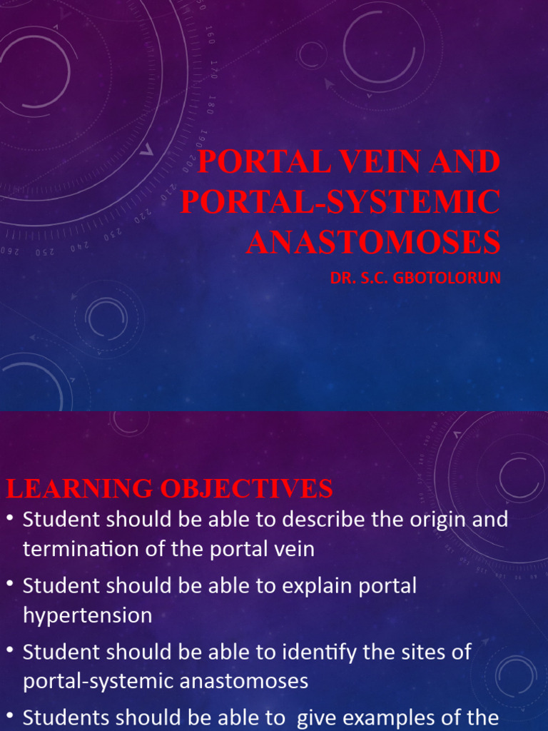 Portal-Systemic Anastomoses Overview | PDF | Vein | Liver