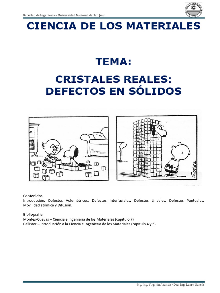 Defectos en Sólidos Cristalinos | PDF | Dislocación | Temperatura