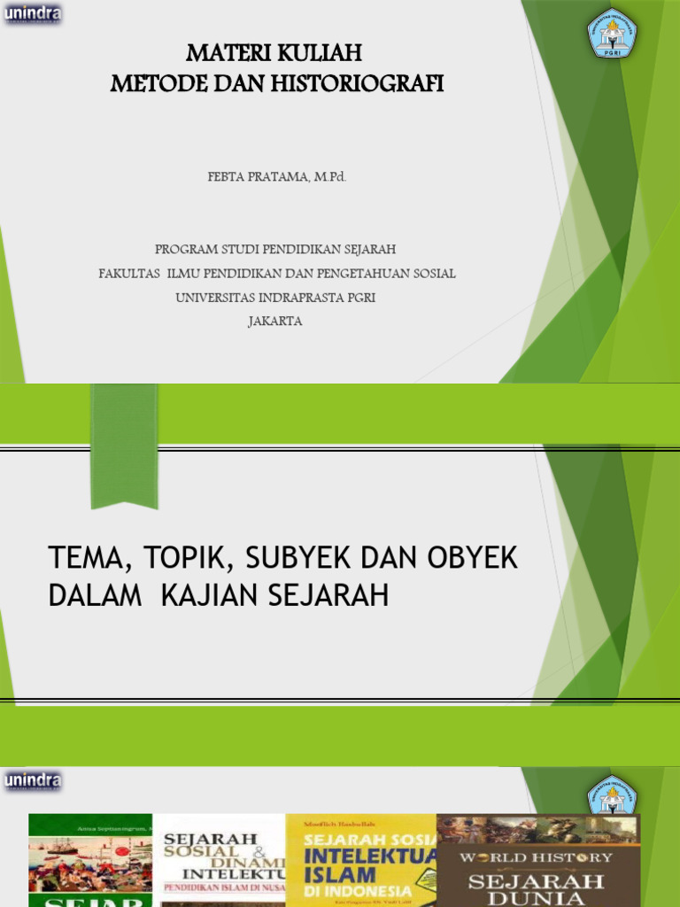 Tema dan Metode dalam Historiografi | PDF | Sejarah