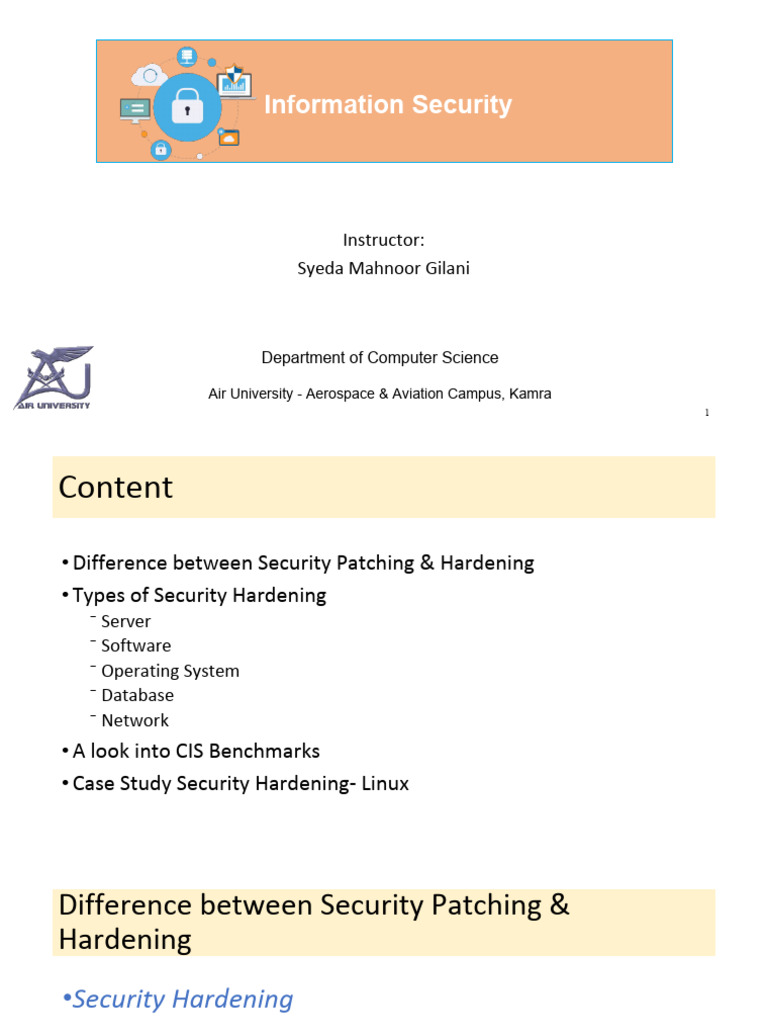 Security Hardening 2 | PDF | Security | Computer Security
