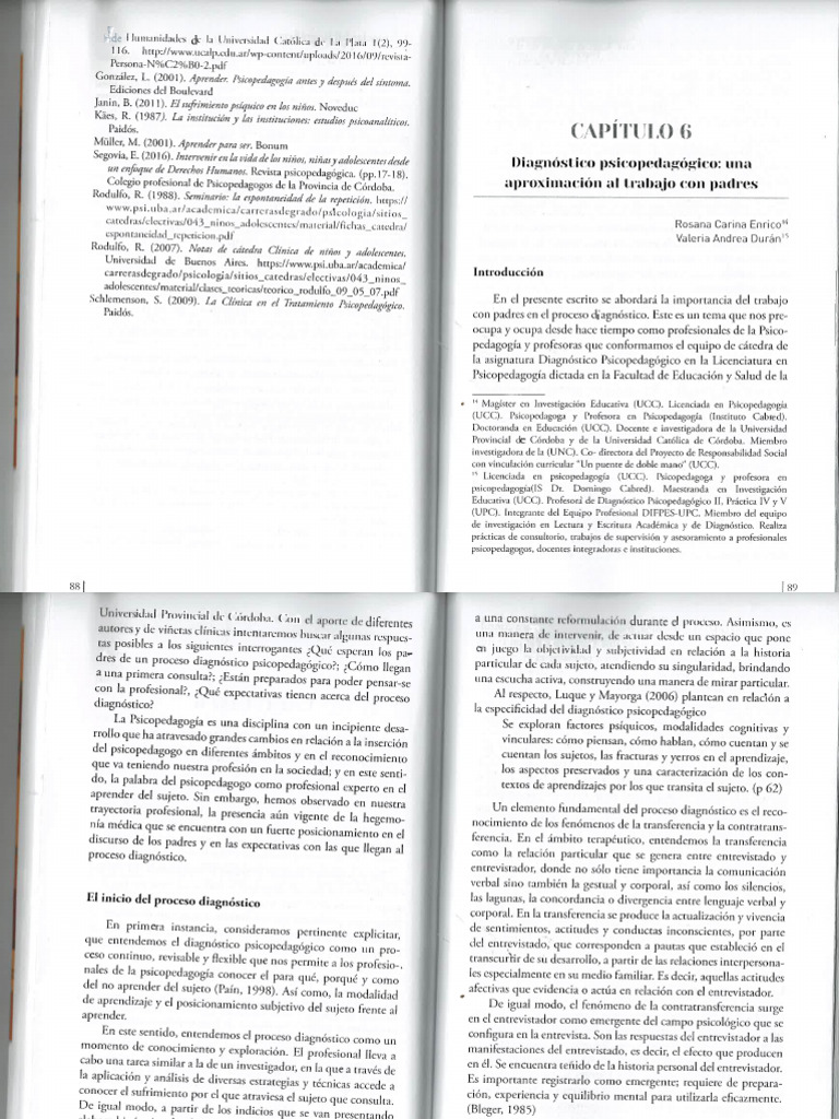 Dialogos de Saberes Cap6 | PDF