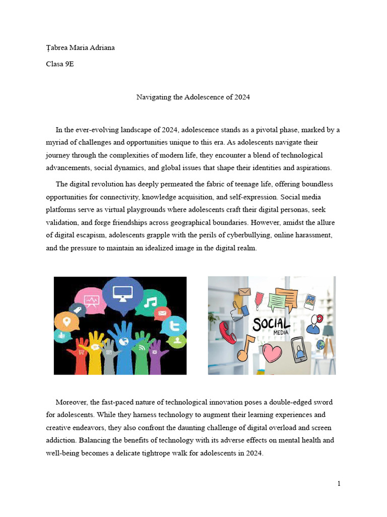 Navigating The Adolescence of 2024 | PDF | Adolescence | Psychological Resilience