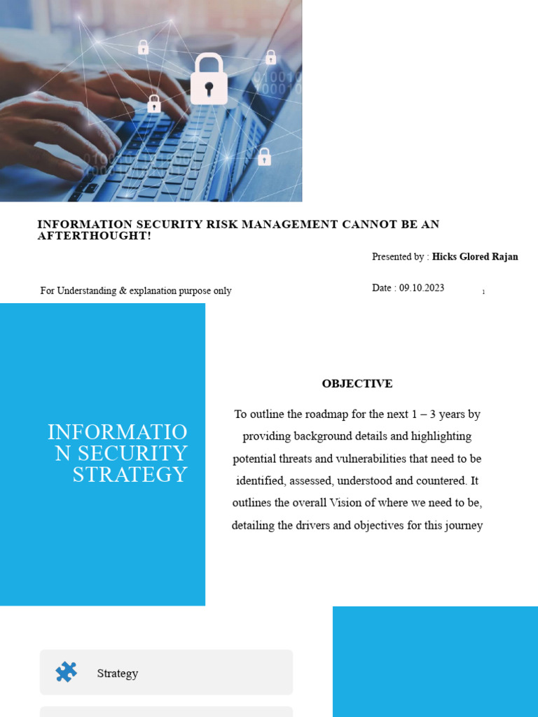 InfoSec Framework - Presentation by Hicks | PDF | Information Security | Computer Security