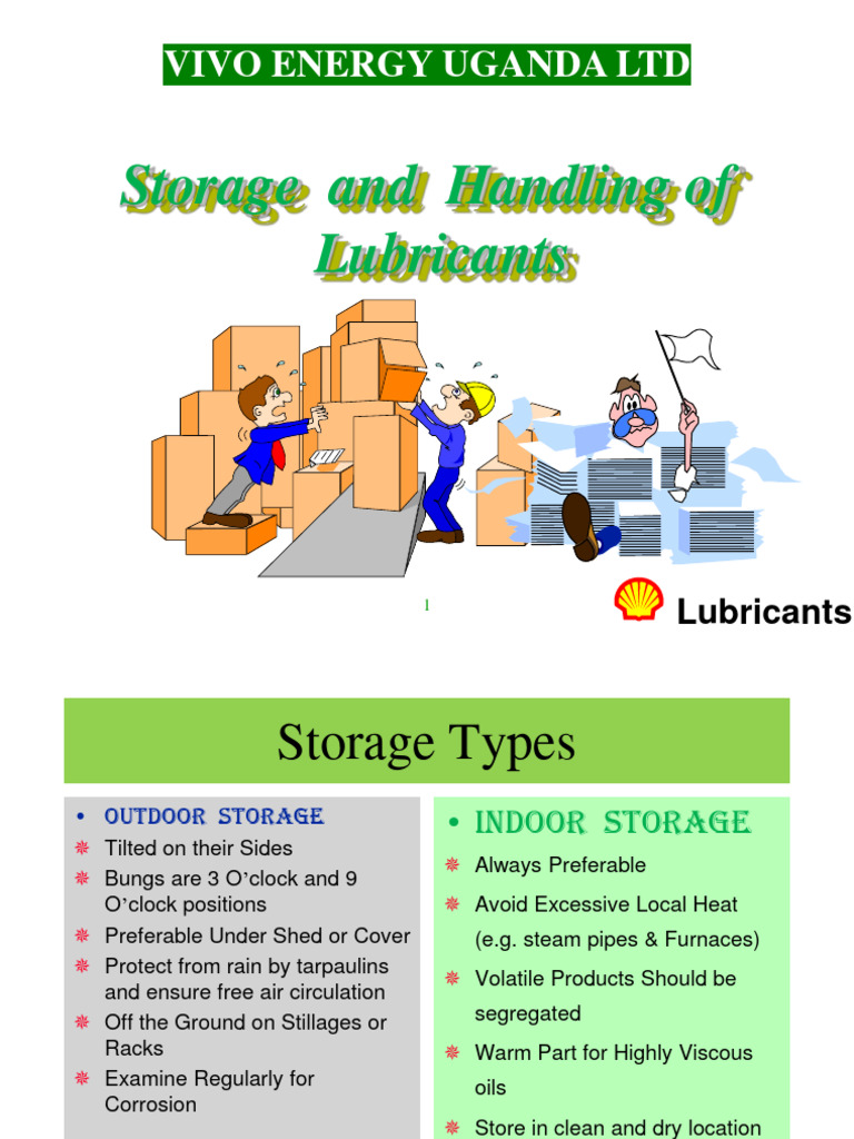 Lubricant Storage & Safety Guide | PDF | Lubricant | Oil