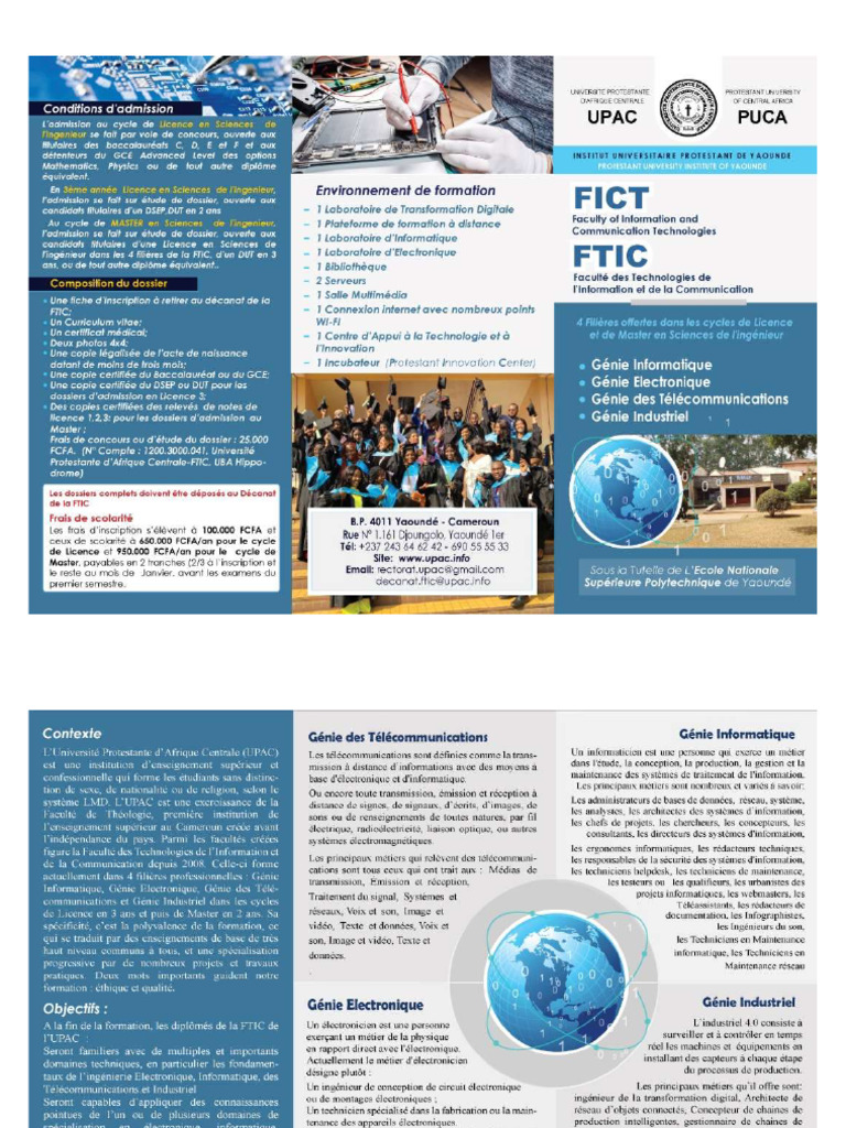 DEPLIANT FTIC AOUT 2022 2 | PDF