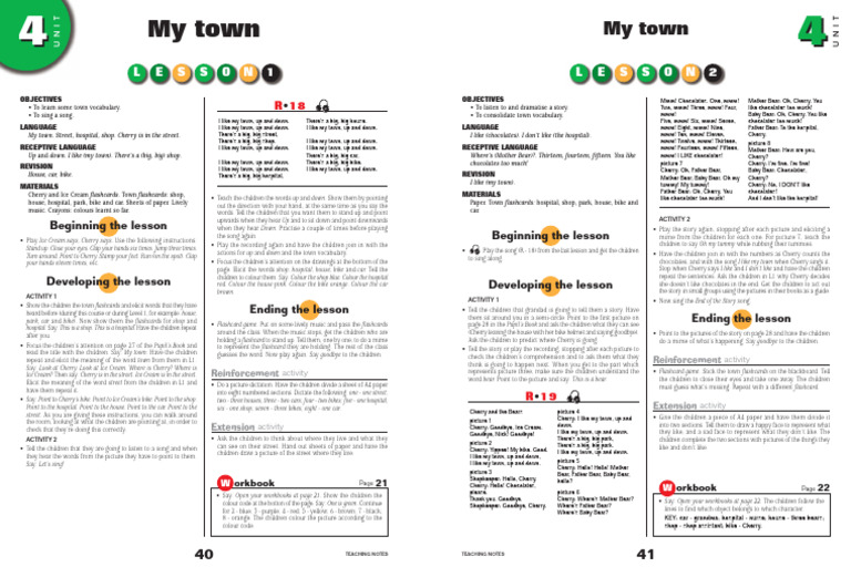 My Town Lesson | PDF