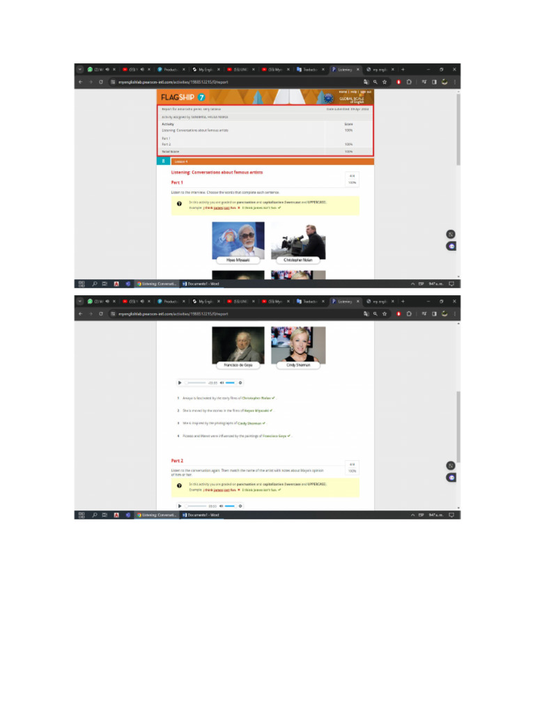 my english lab 7 unit 8 | PDF