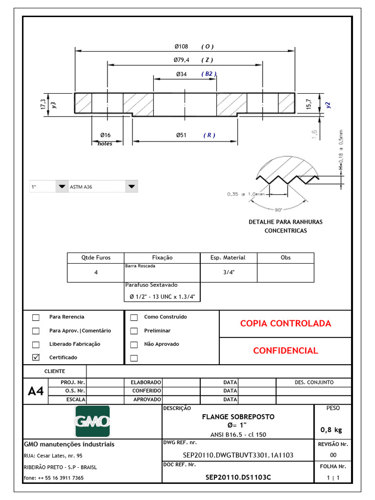 Cópia Controlada de Projeto Industrial | PDF