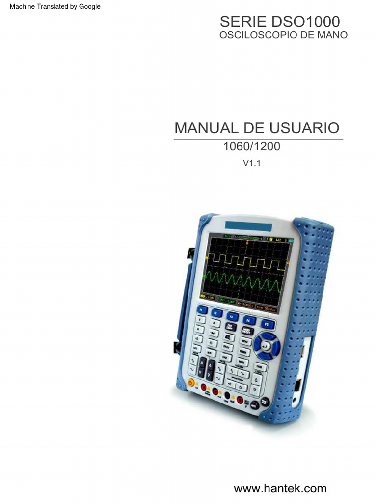 DSO1000 Manual EN | PDF | Transformada rápida de Fourier | Amplitud
