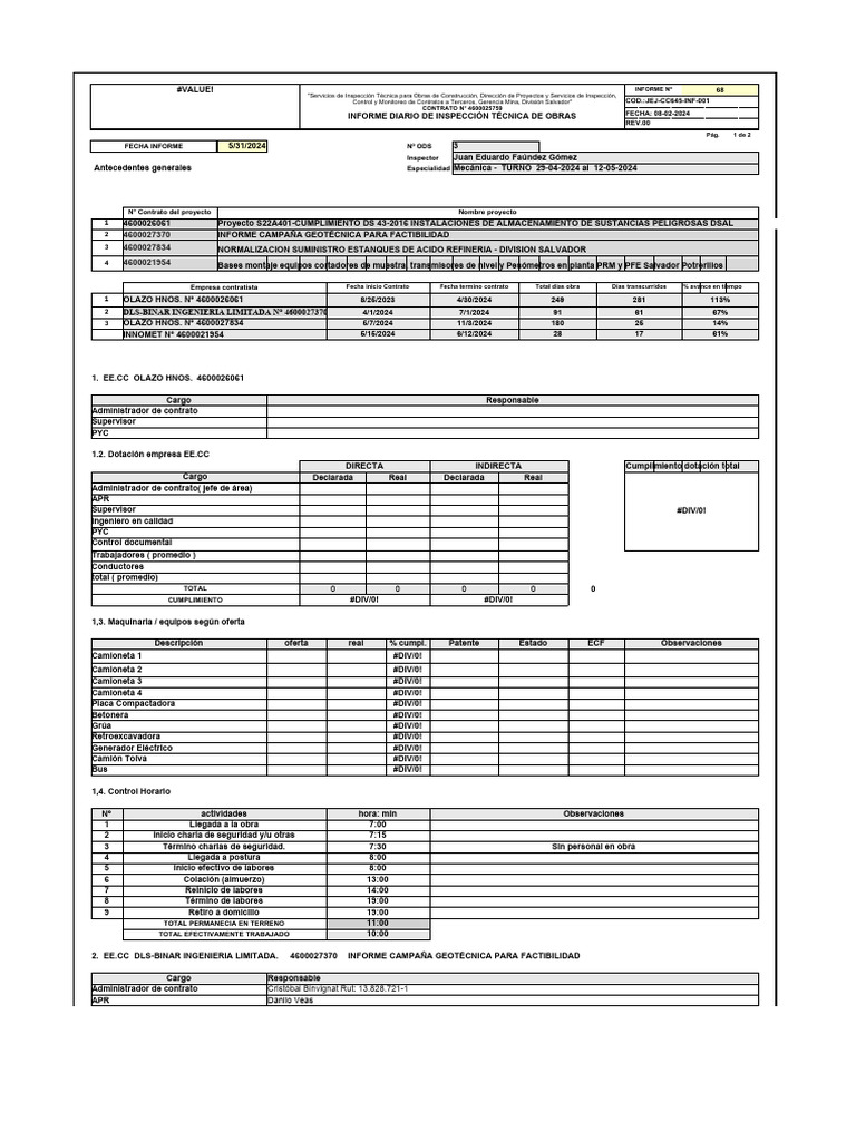 JEJ-CC645-INF-5-OLAZO HNOS - 31-05-2024 - J Faúndez | Descargar gratis PDF | Business