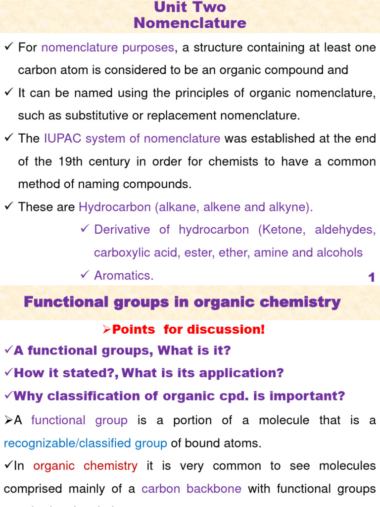 Nomenclature of Organic Compounds New2 | Download Free PDF | Functional Group | Ether