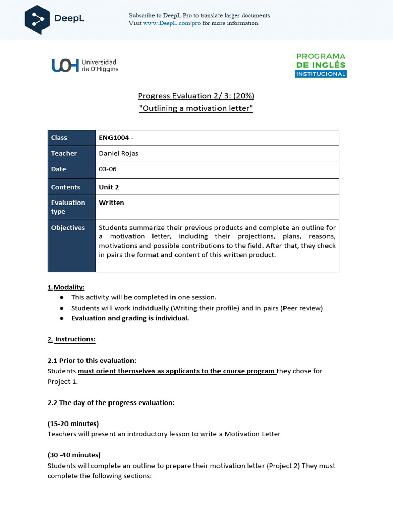 Progress - Evaluation - 2 - Guidelines - Template - and - Peer - Review en | PDF | Evaluation ...