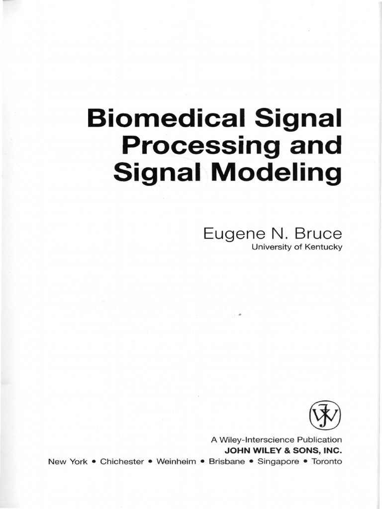Biomedical Signal Processing & Modelling | PDF | Fourier Transform ...