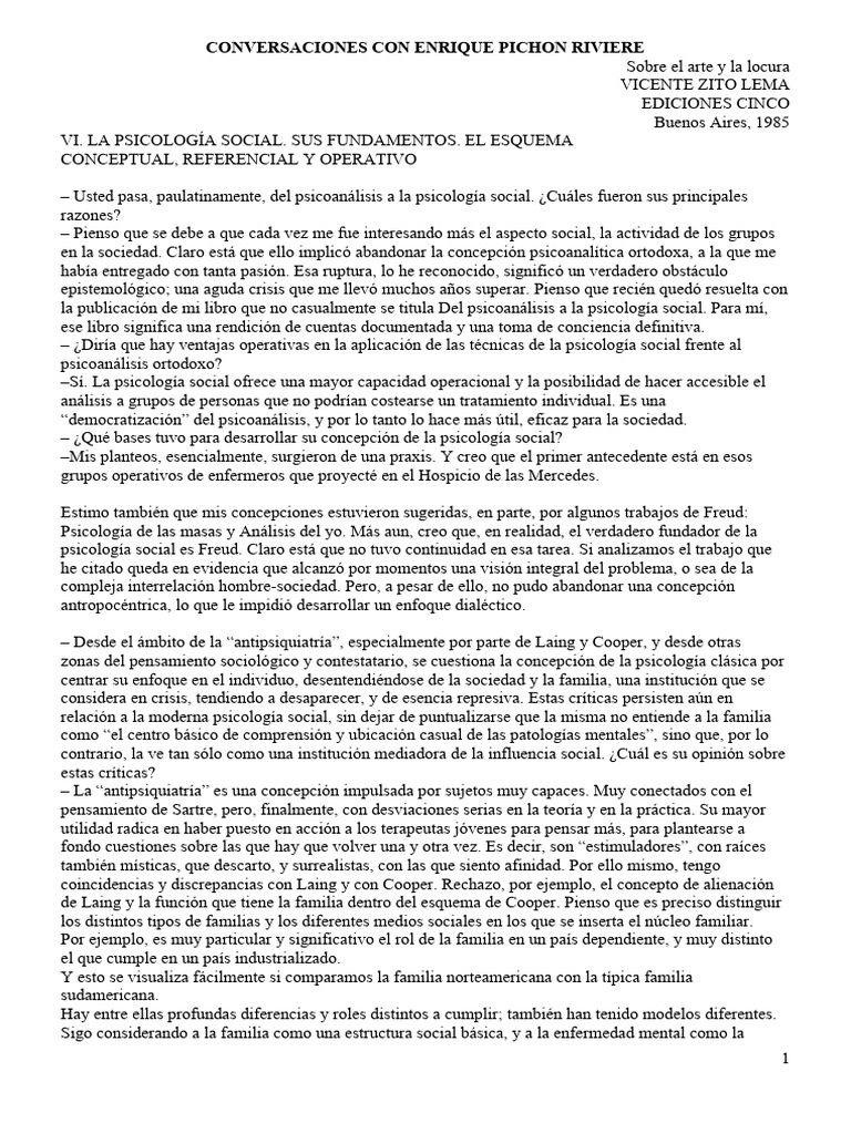 ECRO | PDF | Dialéctico | Sicología