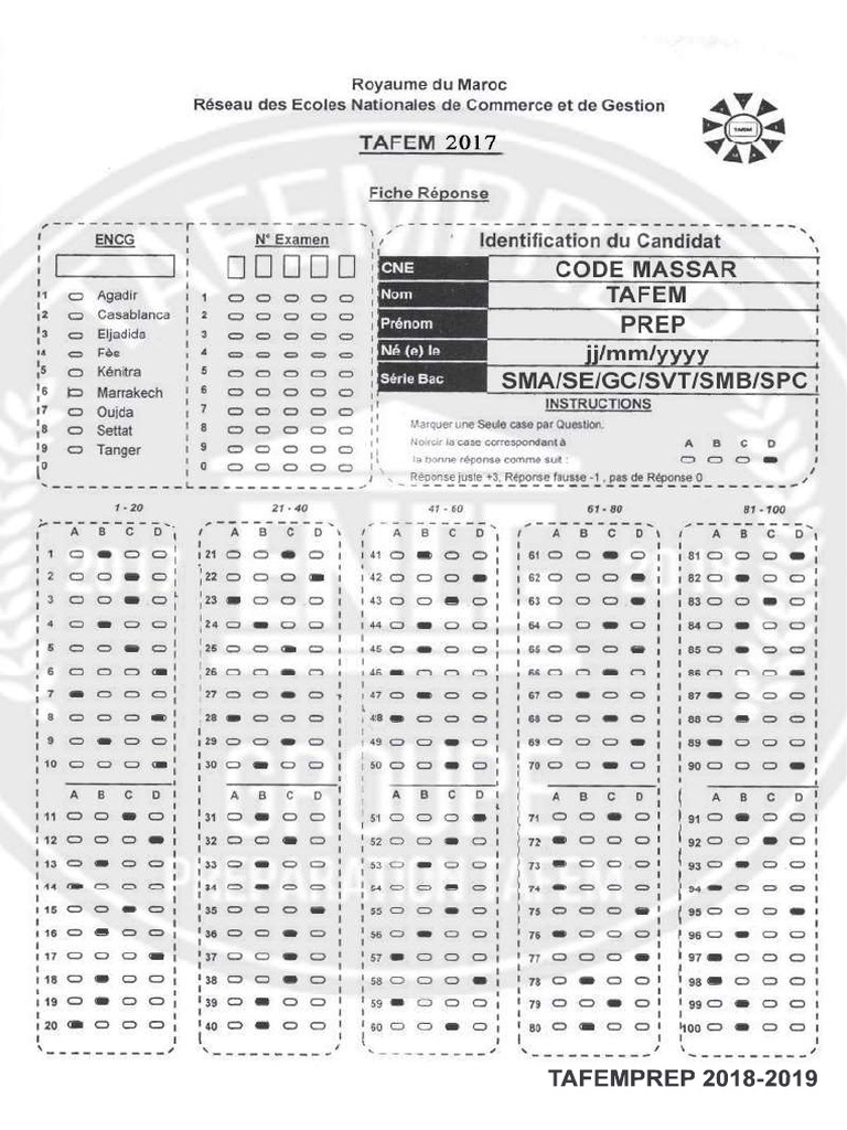 2017 ENCG Corrigé | PDF