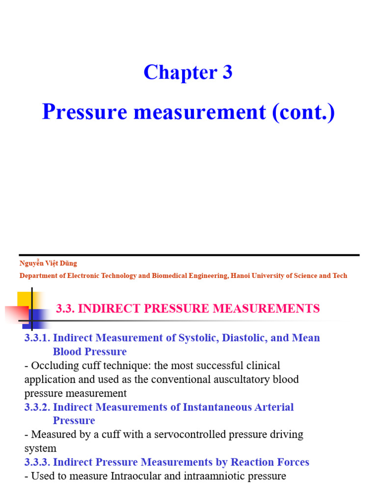 Chap3-Eng Pressure Part2 | PDF | Blood Pressure | Circulatory System