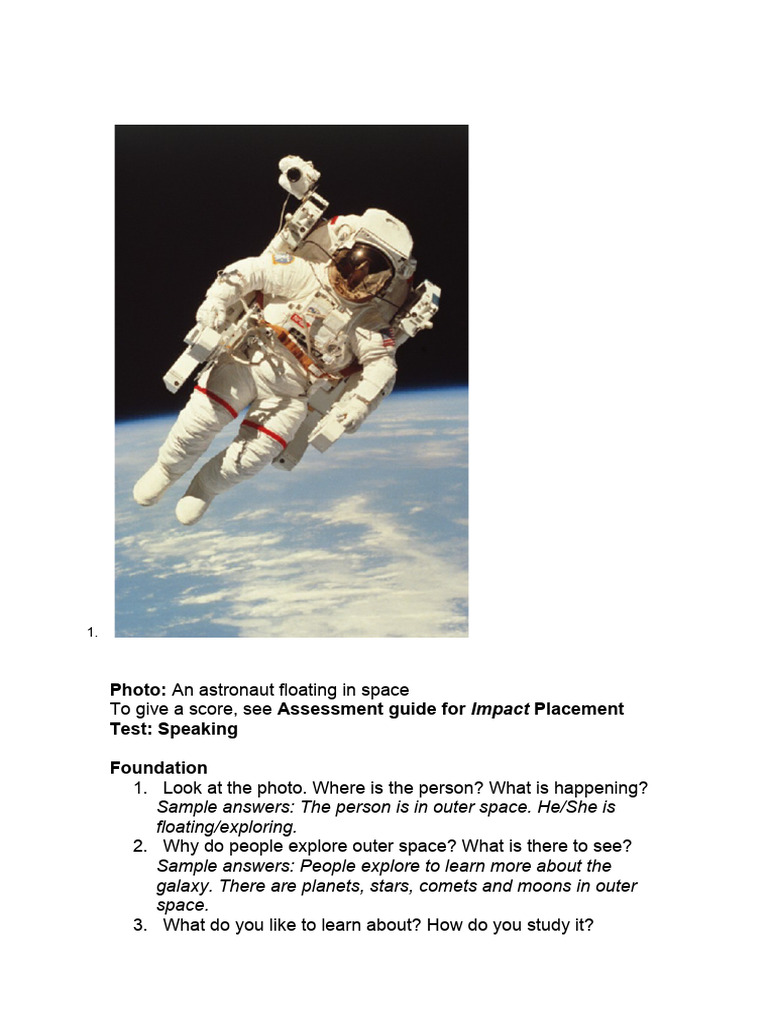 Exploring Outer Space: Assessment Guide | PDF