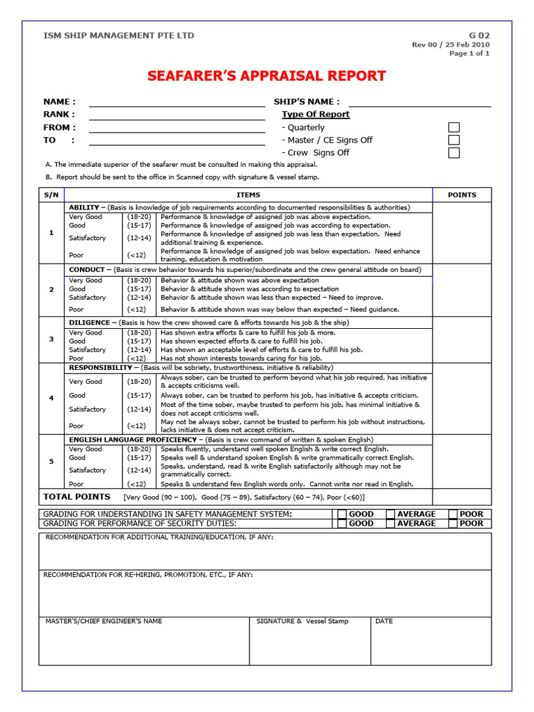 G02 - Appraisal Report | Download Free PDF | Water Transport | Shipping