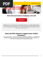 Letter of Acceptance: DHL Express | PDF