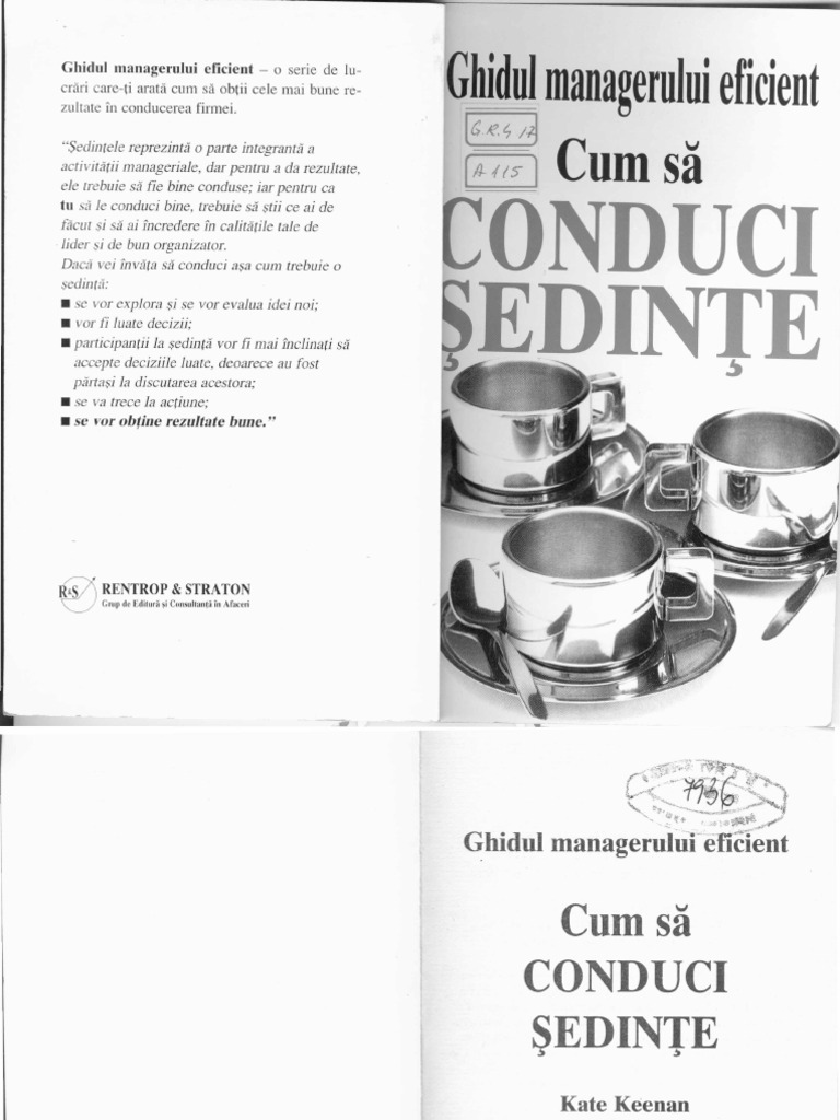 Cum Sa Conduci Sedinte | PDF
