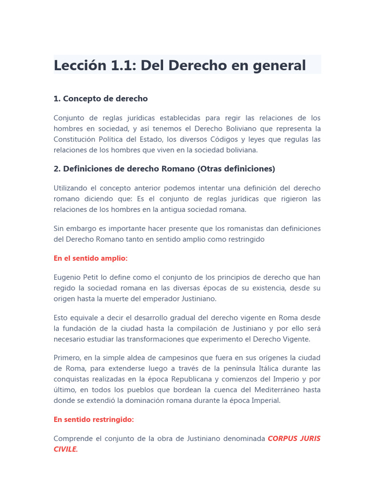 Conceptos y Evolución del Derecho Romano | PDF | Roma antigua ...