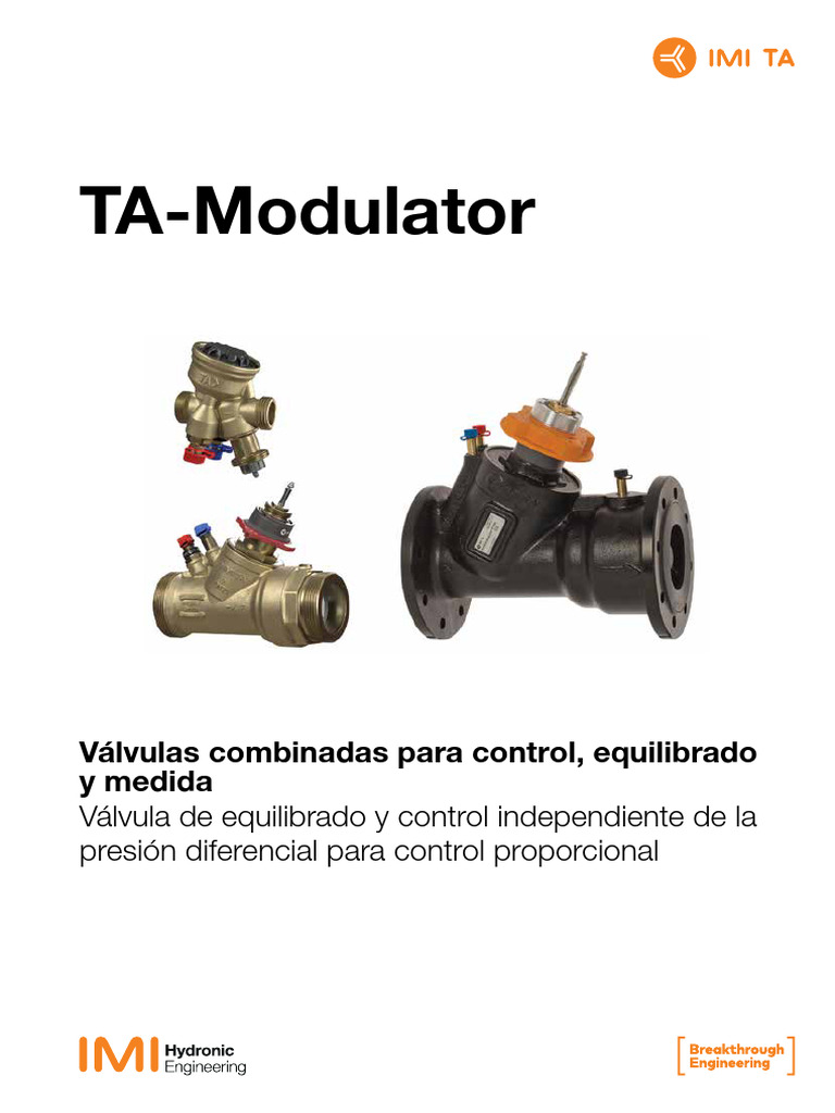 Válvula TA-Modulator: Control Preciso | PDF | Ingeniería mecánica