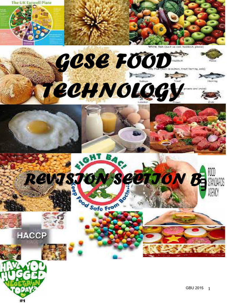Microsoft Word - GCSE Food Technology Section B Revision Booklet - Doc ...