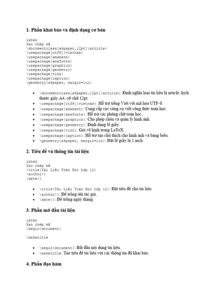 mô tả mã nguồn latex | PDF